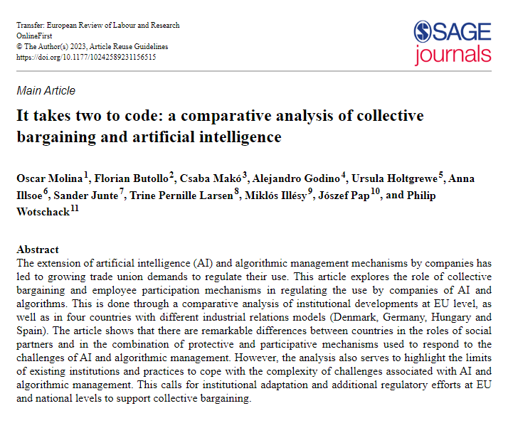 «It takes two to code»: New incoding joint article in Transfer – incoding-project